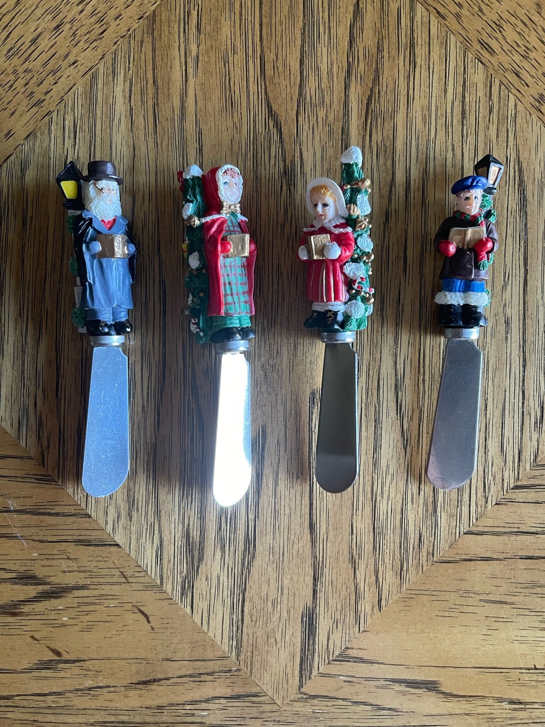 Christmas Appetizer Spreaders Carolers Set of 4 - Etsy