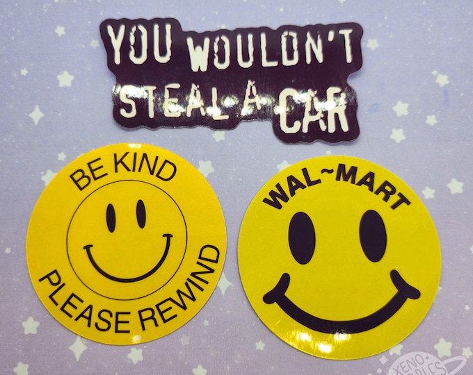 Nostalgic 90s 2000s Inspired Designs Glossy Vinyl Stickers + Sparkle ...