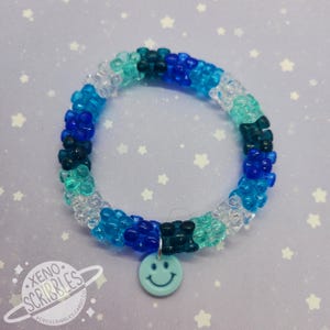 Tribead Smiley Face LGBTQ+ Pride Rainbow Colorful Single Kandi Charm ...