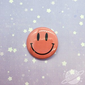 Kidcore Colorful 90s 2000s 2YK Smiley Face 1.5" Pin Buttons + Sparkle ...