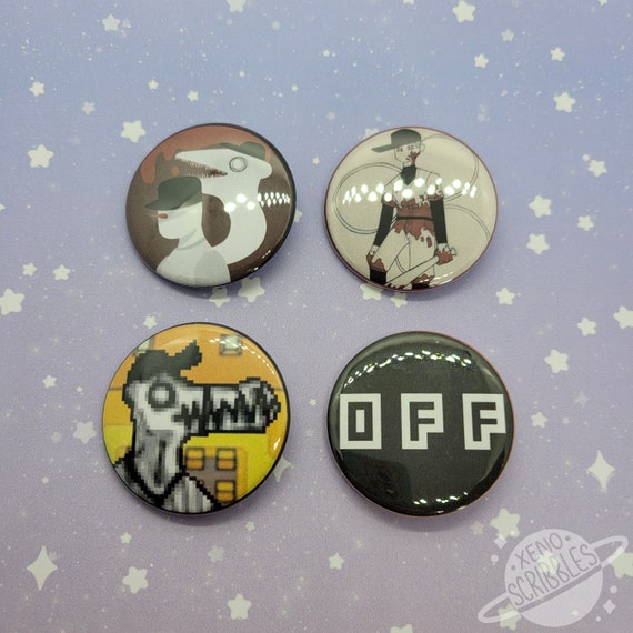 OFF RPG Mortis Ghost the Batter Fanart 1.5 Pin Buttons | Etsy