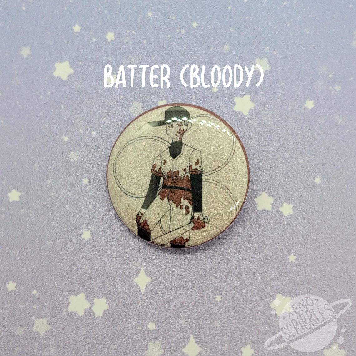 OFF RPG Mortis Ghost the Batter Fanart 1.5 Pin Buttons - Etsy
