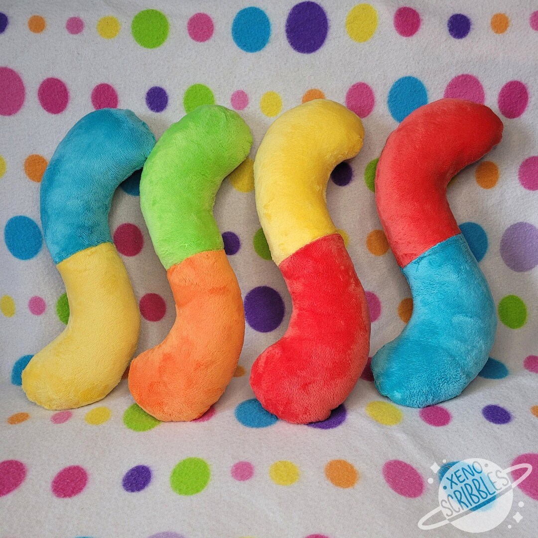 Handmade Gummy Worm Candy Cute Cuddly 13in Plush Toy Plushie Kidcore ...