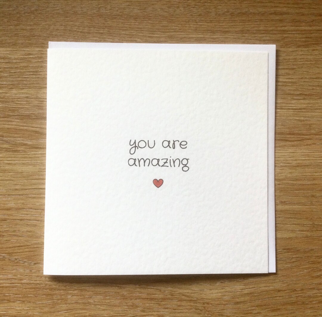 You Are Amazing Card Proud of You Card - Etsy
