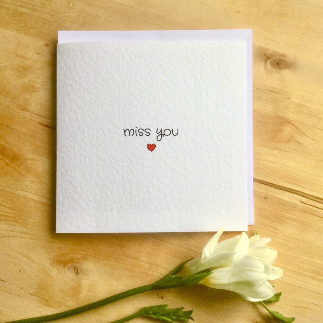 Miss You Card, Missing You Card, I Miss You Card - Etsy