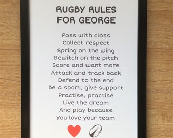 Personalised Netball Player Poem Print Gift - Etsy UK
