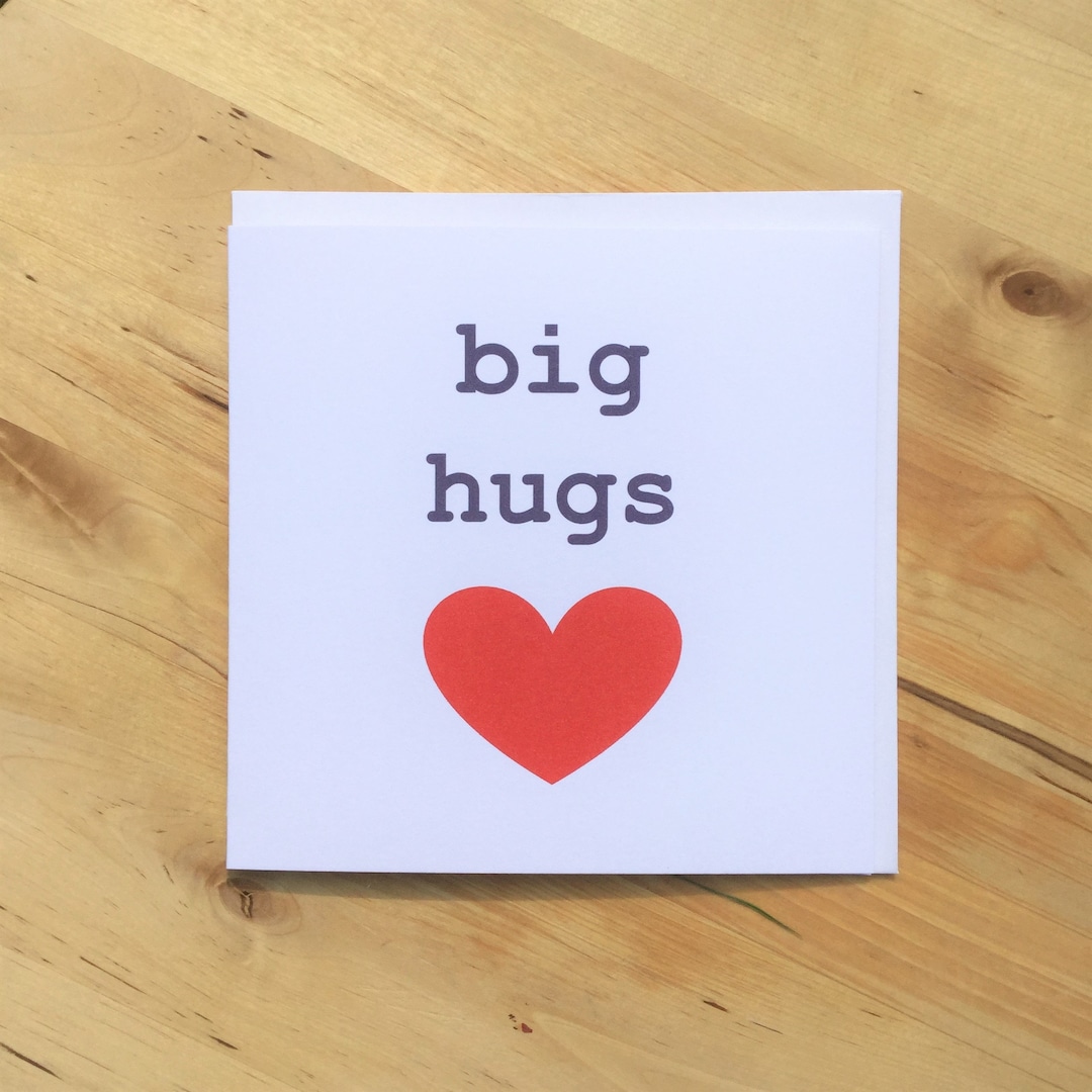 Sending Big Hugs Card - Etsy