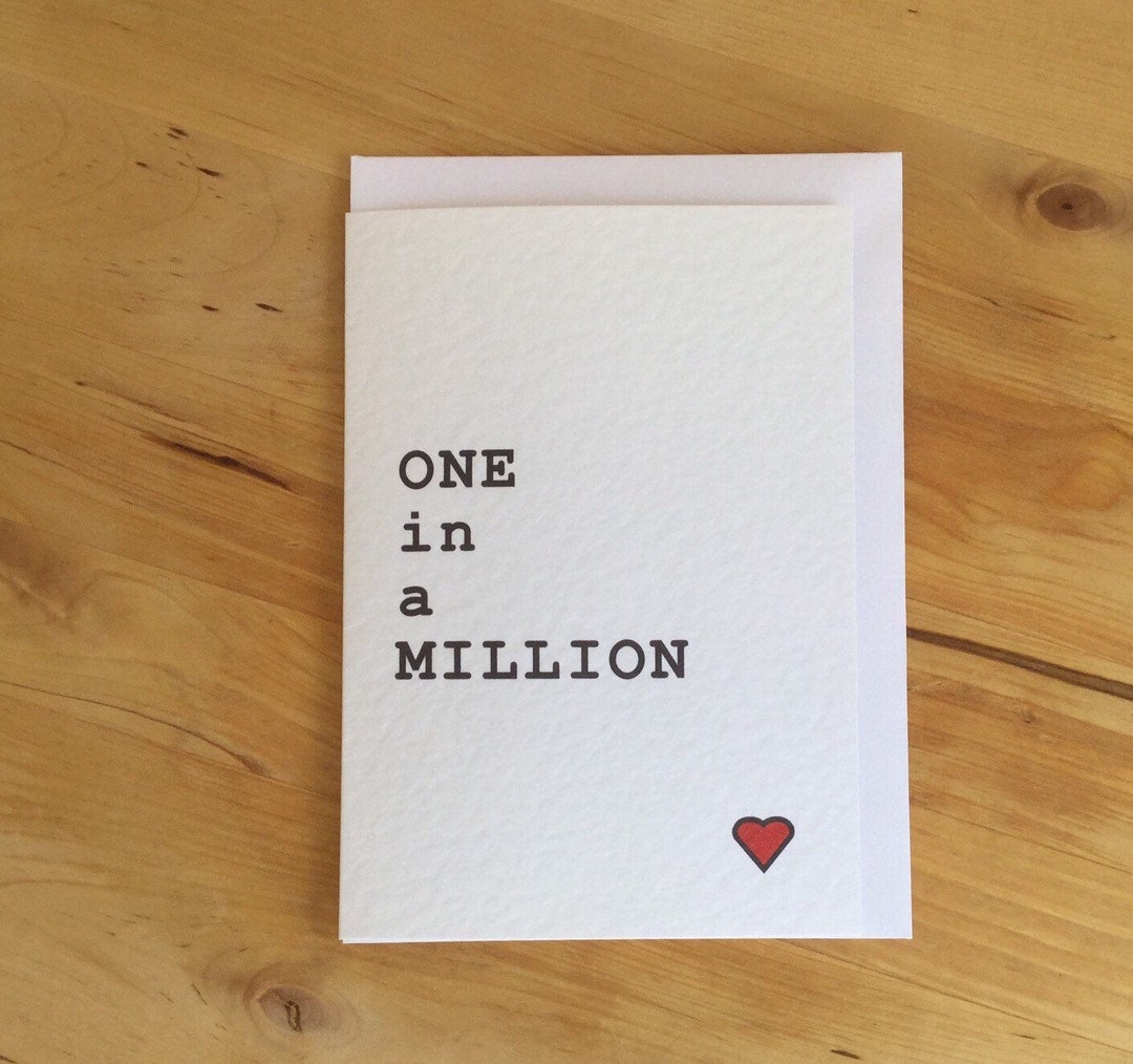 One in a Million Card - Etsy UK