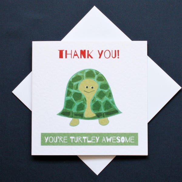 Hand Drawn Thank You Card - Etsy UK