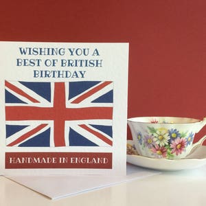 Best of British Birthday, Handmade in England, Best of British Card ...