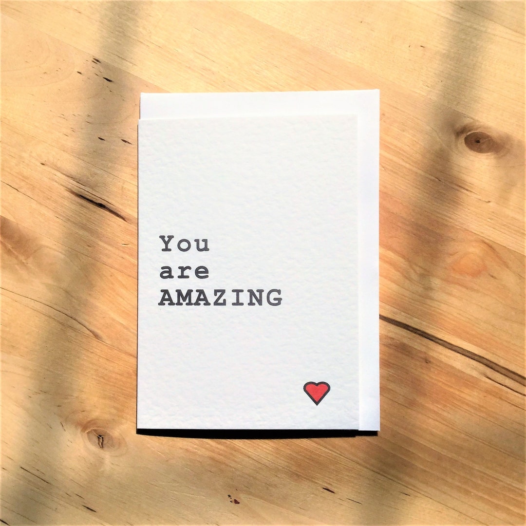 You Are Amazing Card Proud of You Card - Etsy