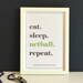 Personalised Netball Print Gift Eat Sleep Netball Repeat - Etsy UK