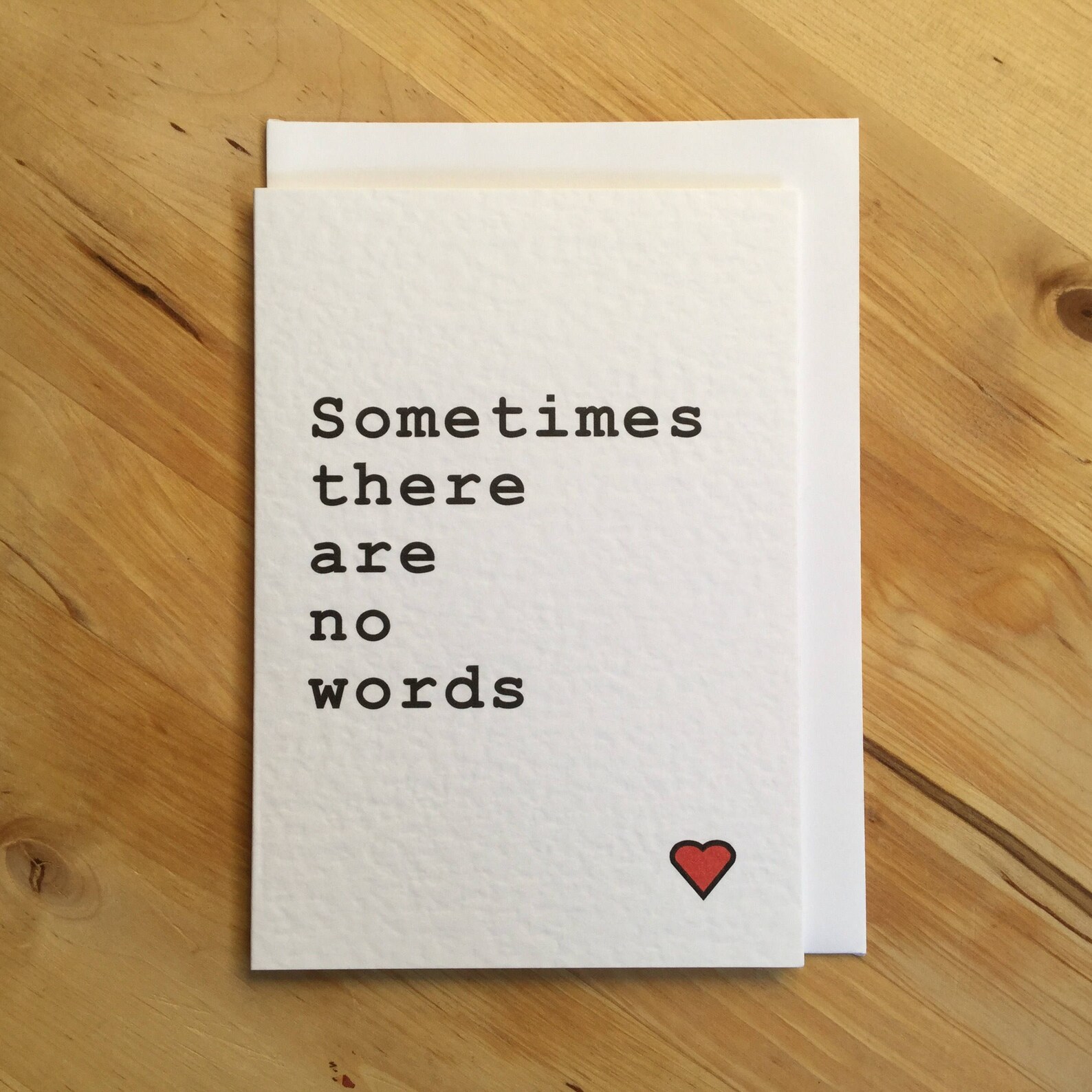 Bereavement Card, Sympathy Card, No Words Card, Thinking of You Card ...