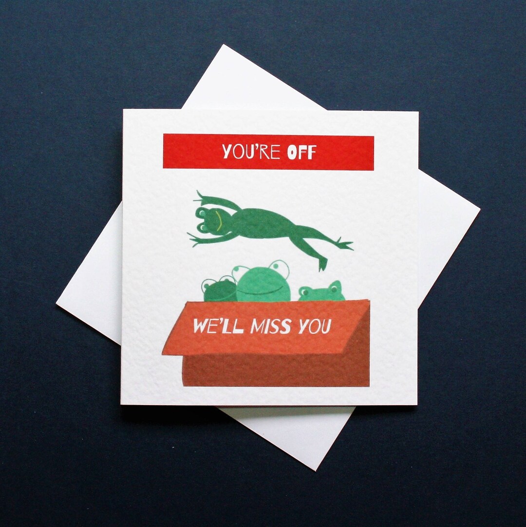Funny Leaving Card, We'll Miss You Card - Etsy