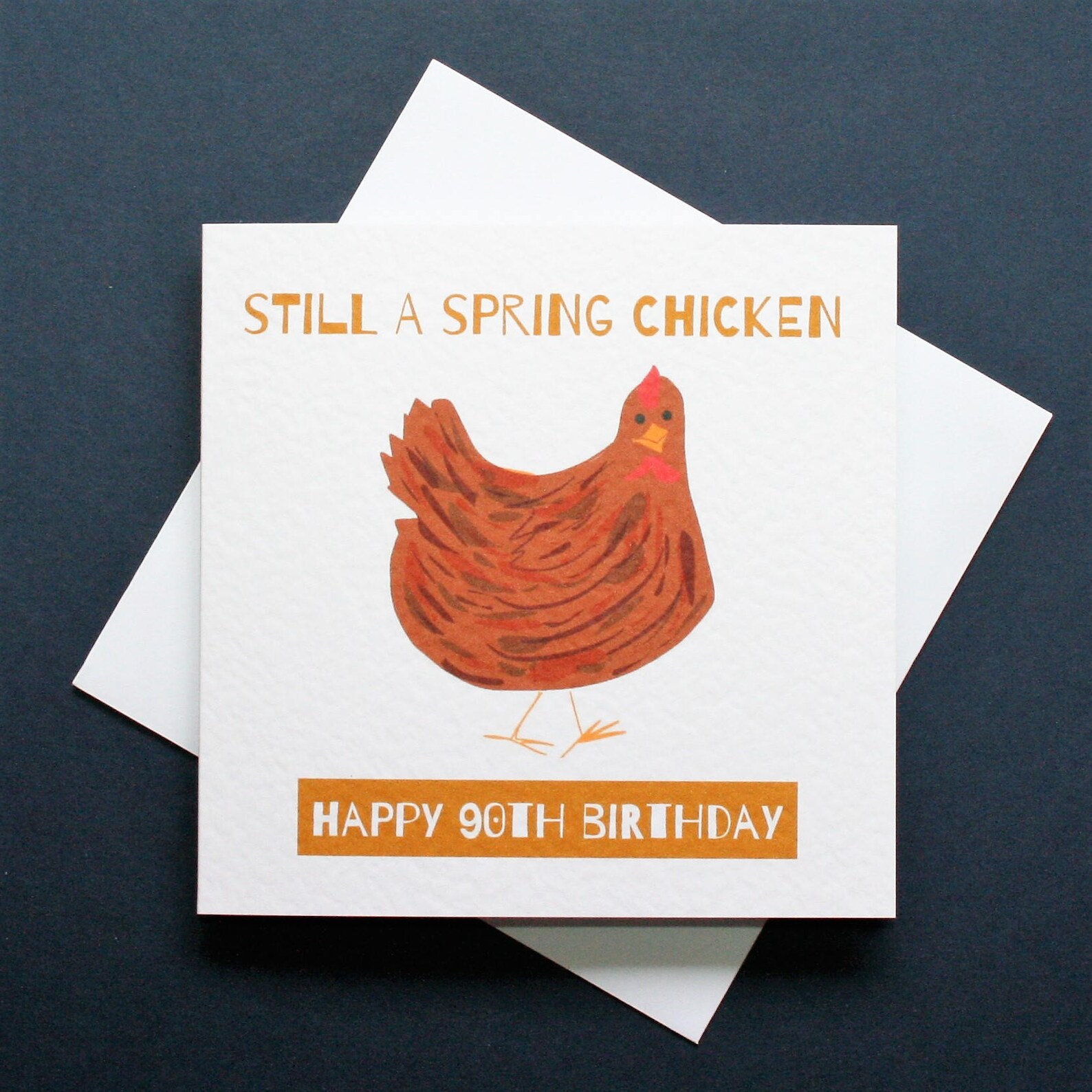 Spring Chicken Card Funny 90th Birthday Funny 80th Birthday | Etsy
