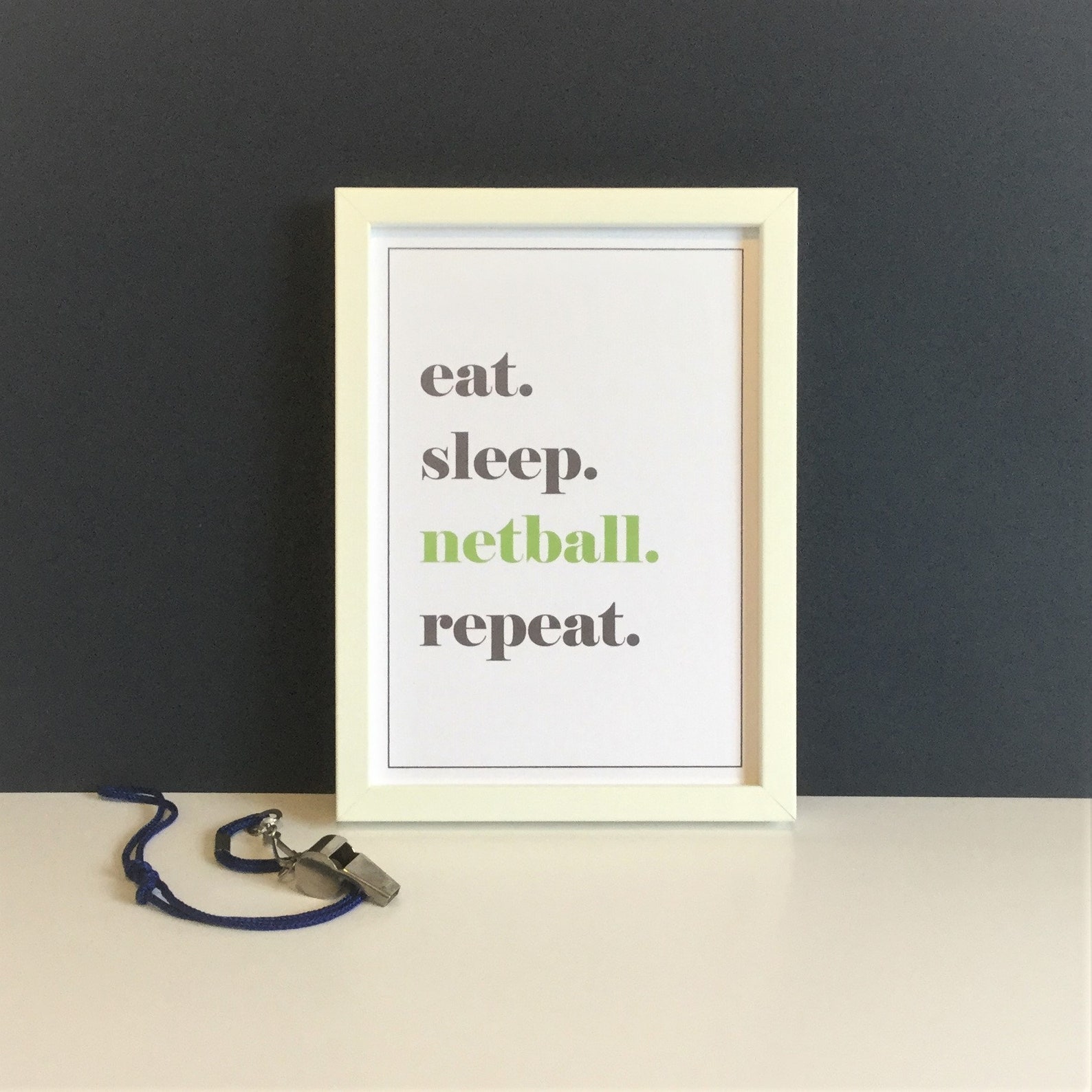 Personalised Netball Print Gift Eat Sleep Netball Repeat - Etsy UK