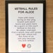 Personalised Netball Player Poem Print Gift - Etsy UK