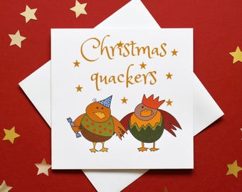 Duck Quackers Card - Etsy