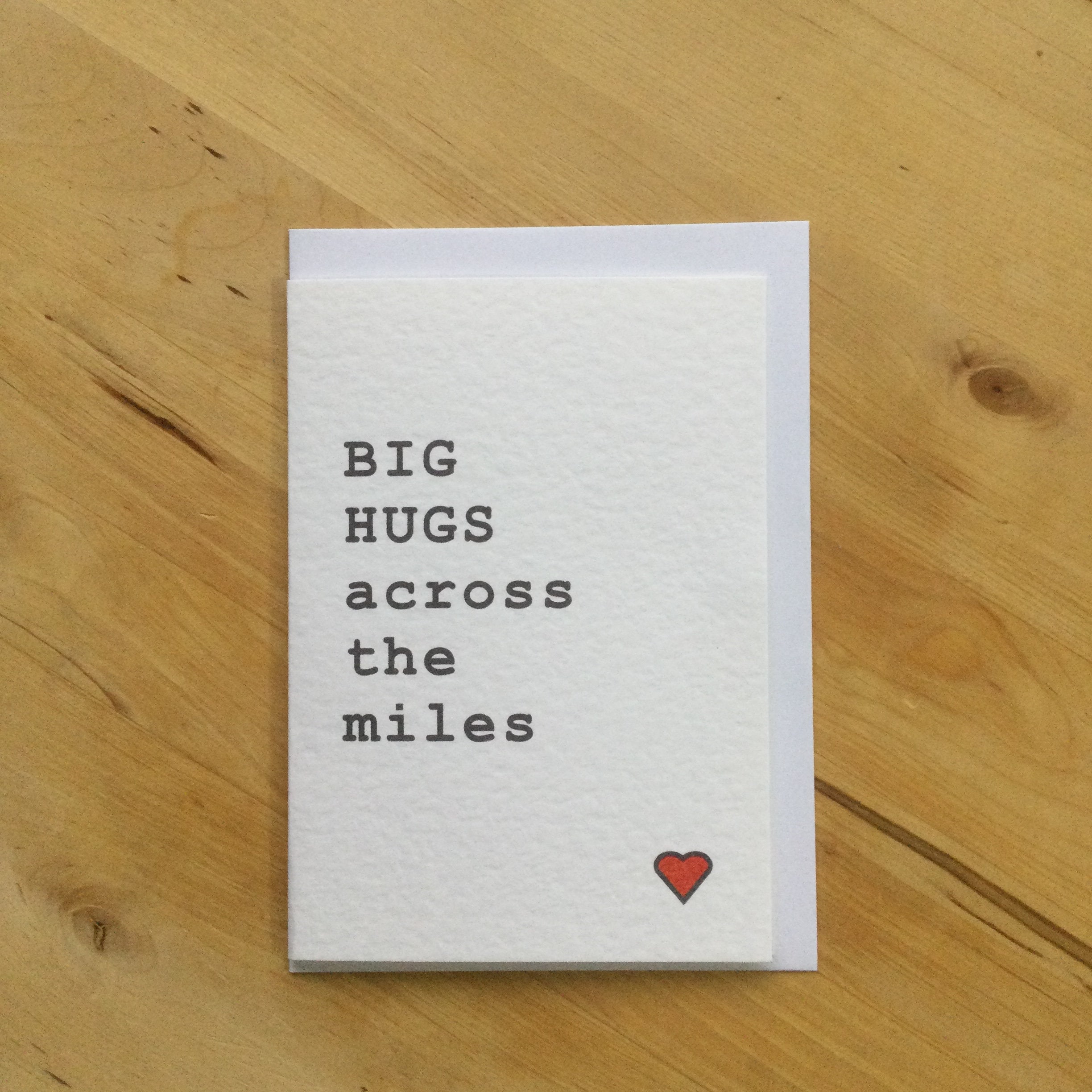 Big Hugs Across the Miles Card - Etsy