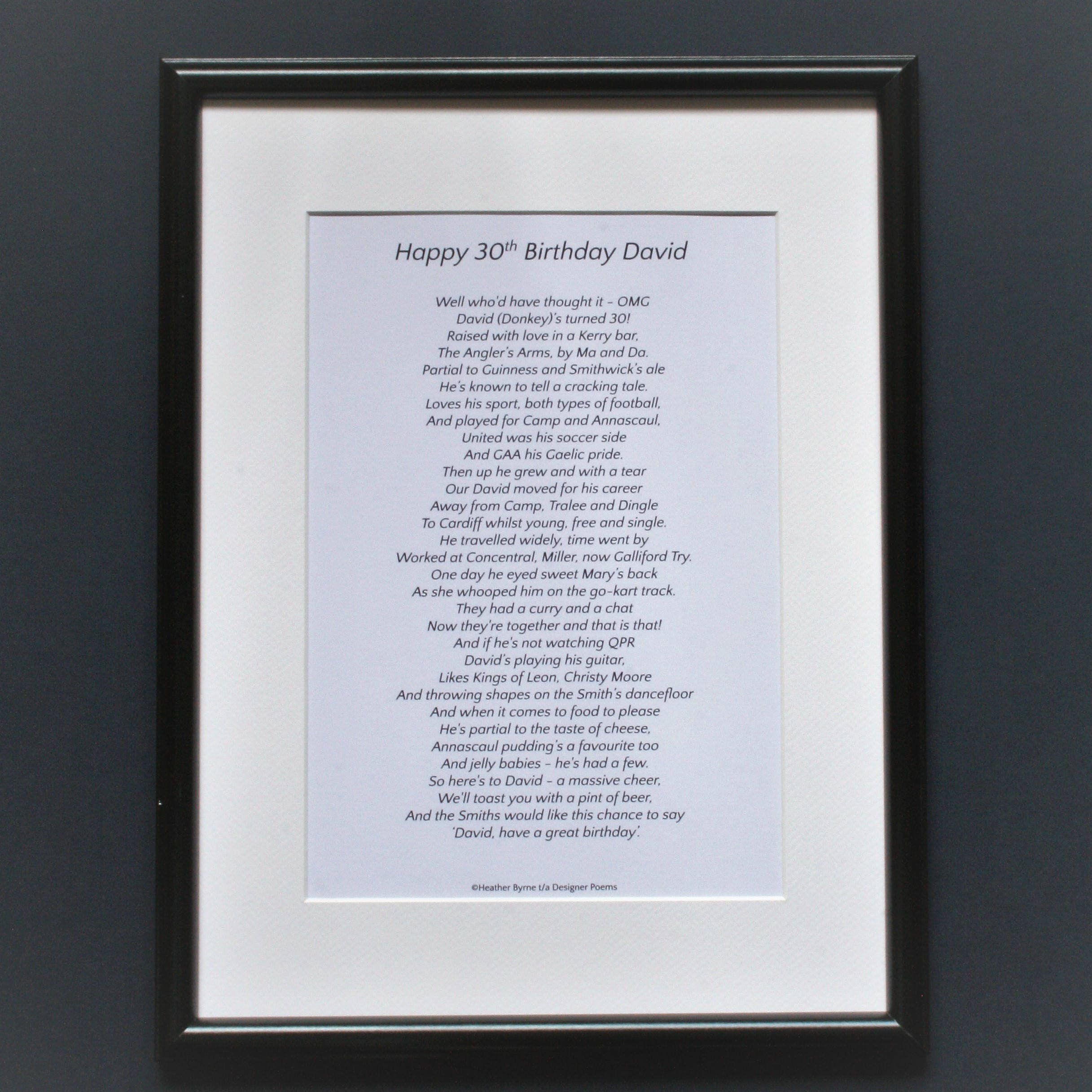 Personal Birthday Poem, Commission a Birthday Poem, Unique Birthday ...