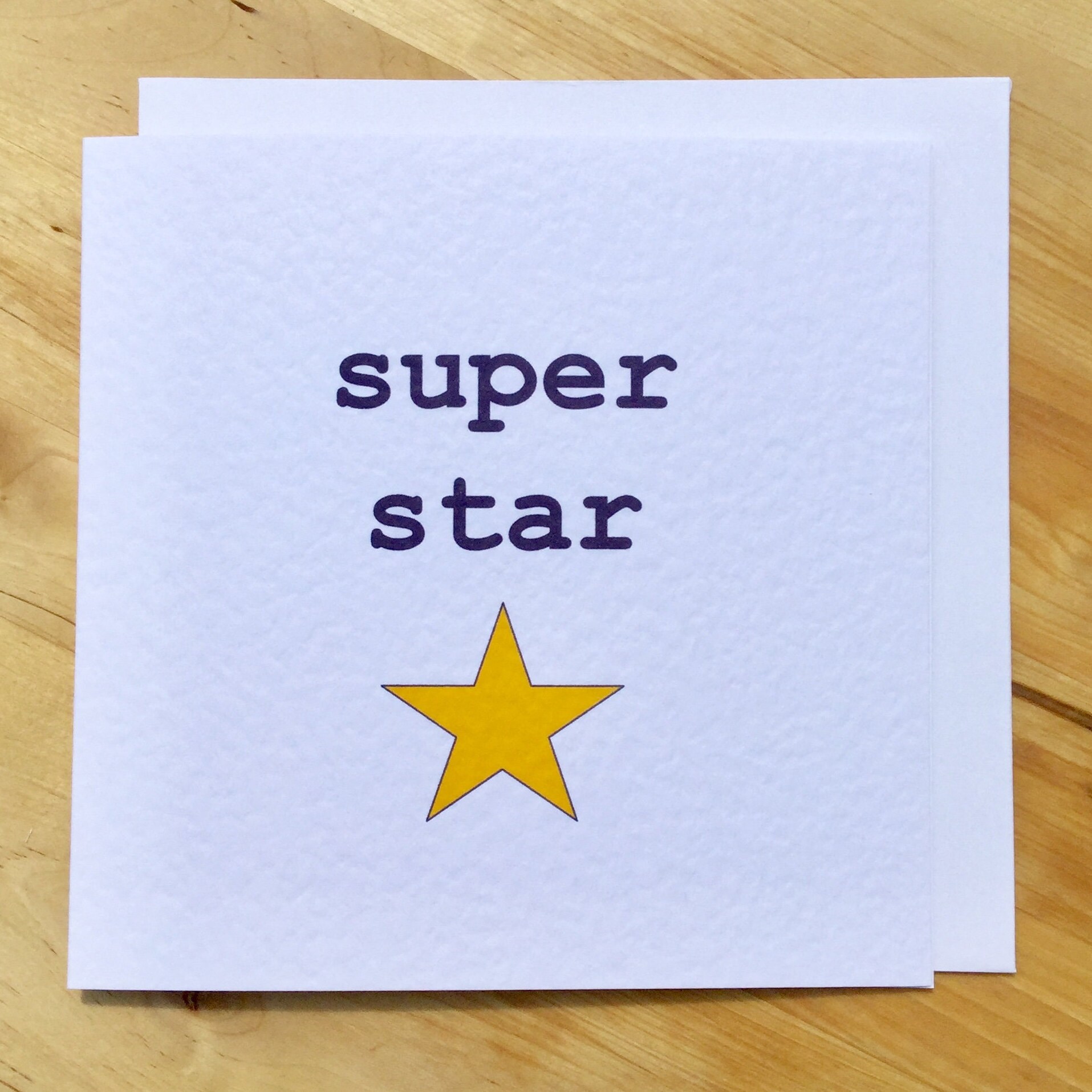 Super Star Card Well Done Card Congratulations Card You Did - Etsy UK