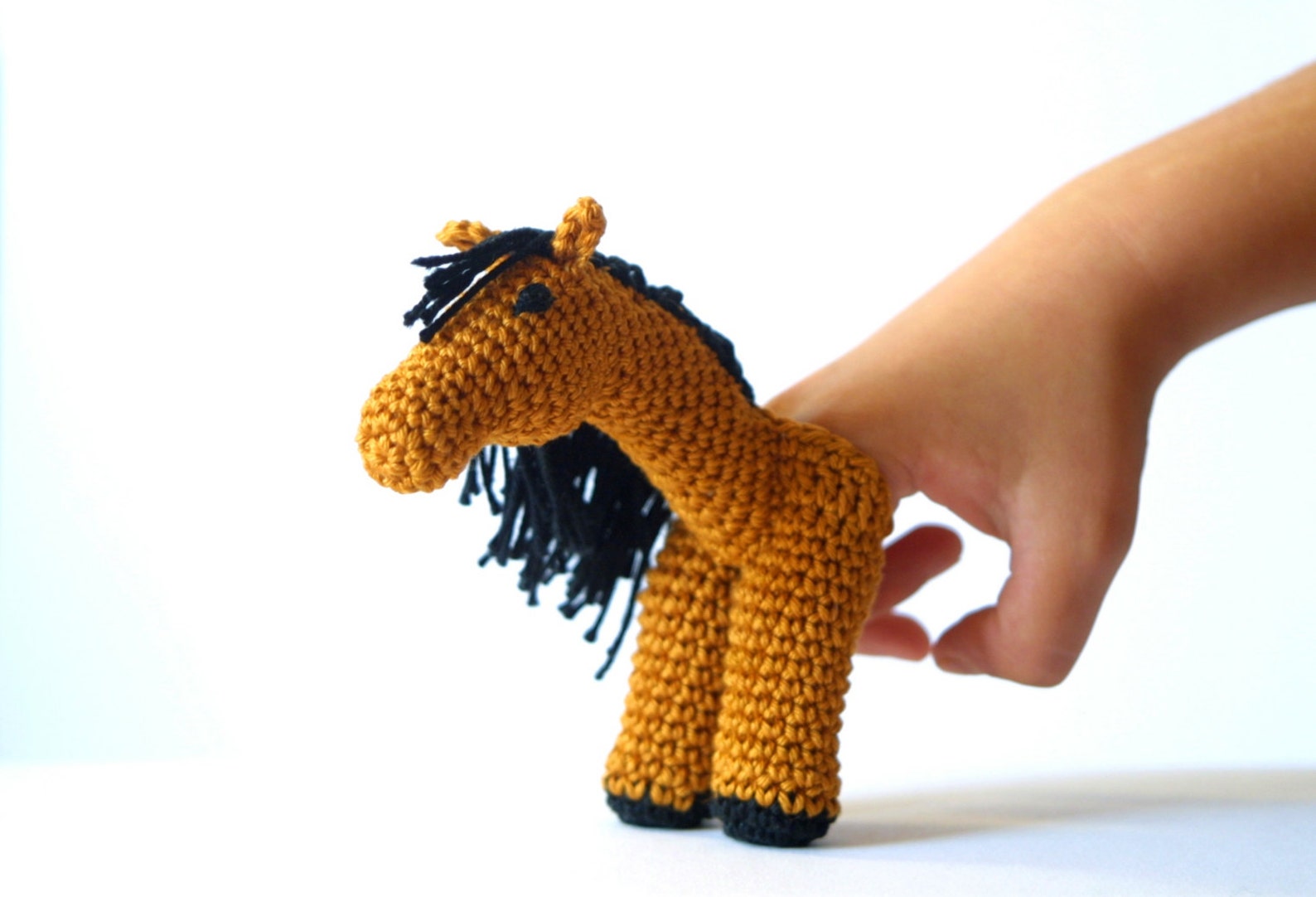 Crochet Horse Finger Puppet PDF Pattern Realistic Horse | Etsy