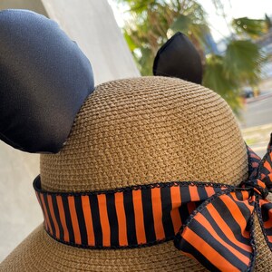 Mouse Ears Floppy Straw Beach Hat Wide Brim - Etsy