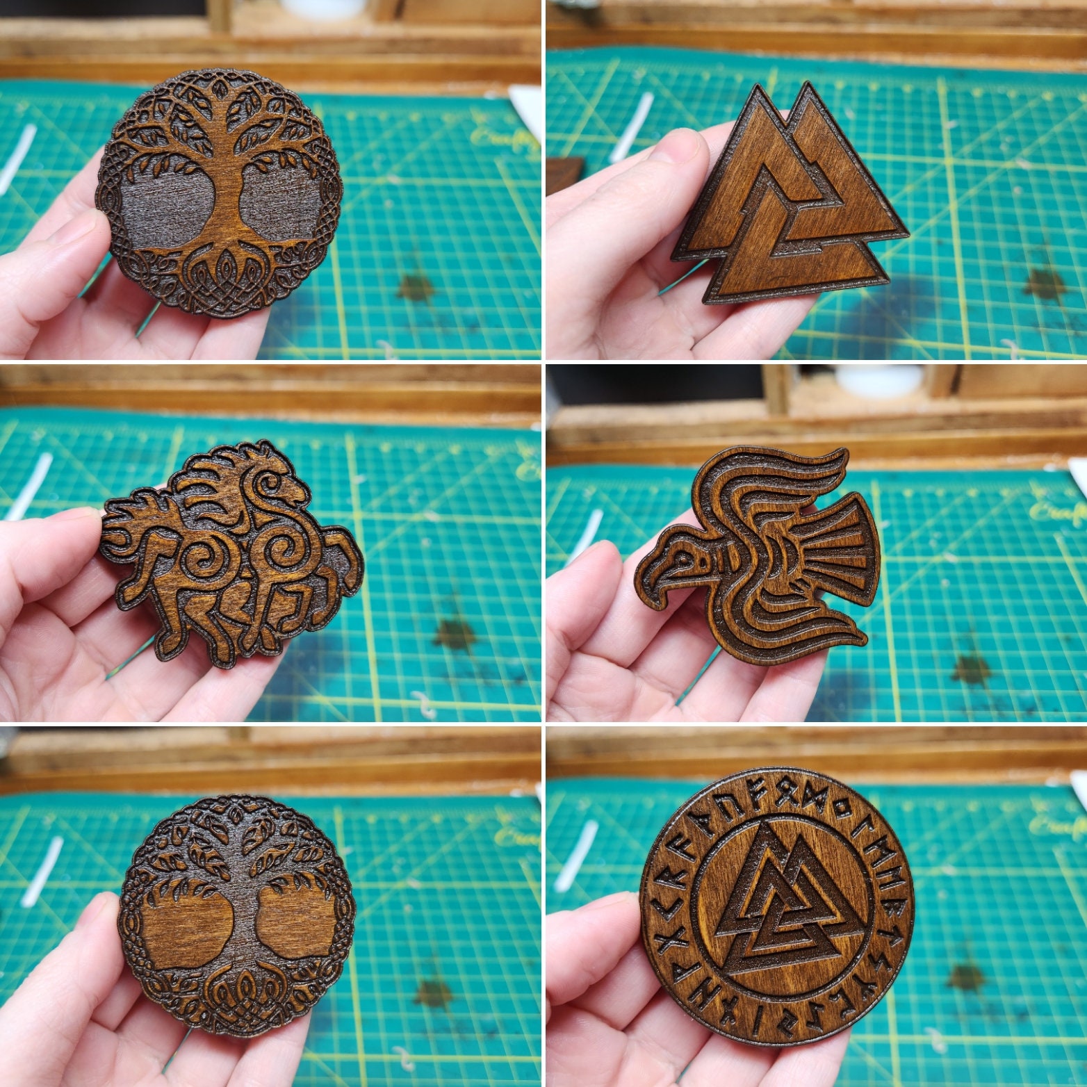 Magnet, Viking Magnet, Legged Horse, Raven Magnet, Moon Goddess Decor ...