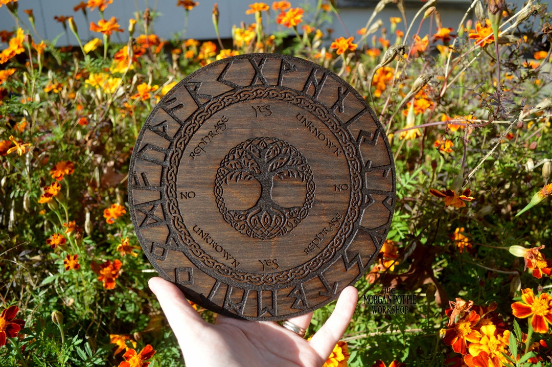 Pendulum Board (BOARD ONLY) Celtic Divination Board Tree Life Wood ...