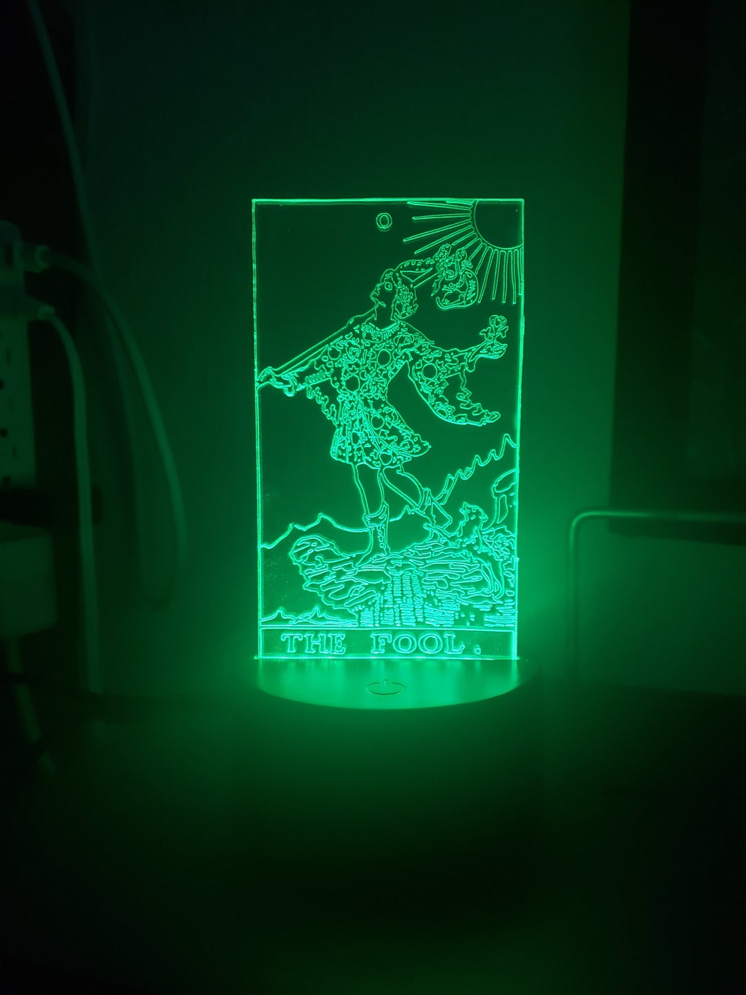 The Fool Tarot Light up Acrylic LED Sign - Etsy