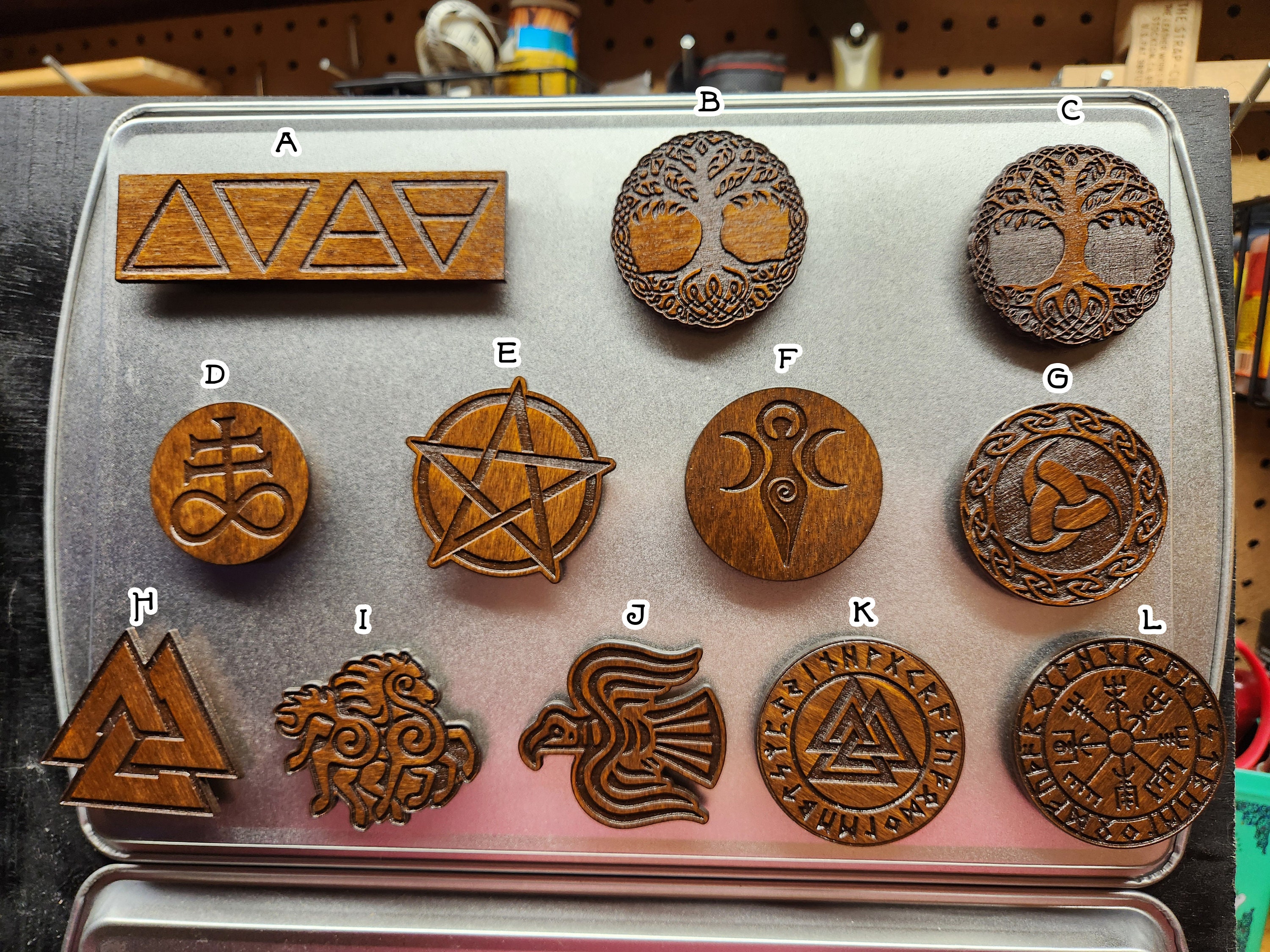 Magnet, Viking Magnet, Legged Horse, Raven Magnet, Moon Goddess Decor ...