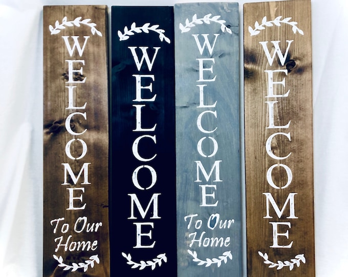 Farmhouse Welcome Sign,rustic Welcome Sign for Front Porch, Front Porch ...