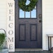 WELCOME SIGN White Rustic Wood Welcome Sign Welcome Sign - Etsy