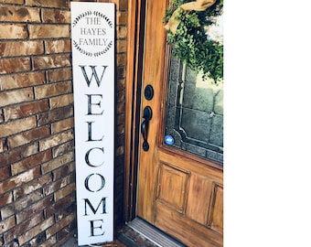 Outdoor welcome sign | Etsy