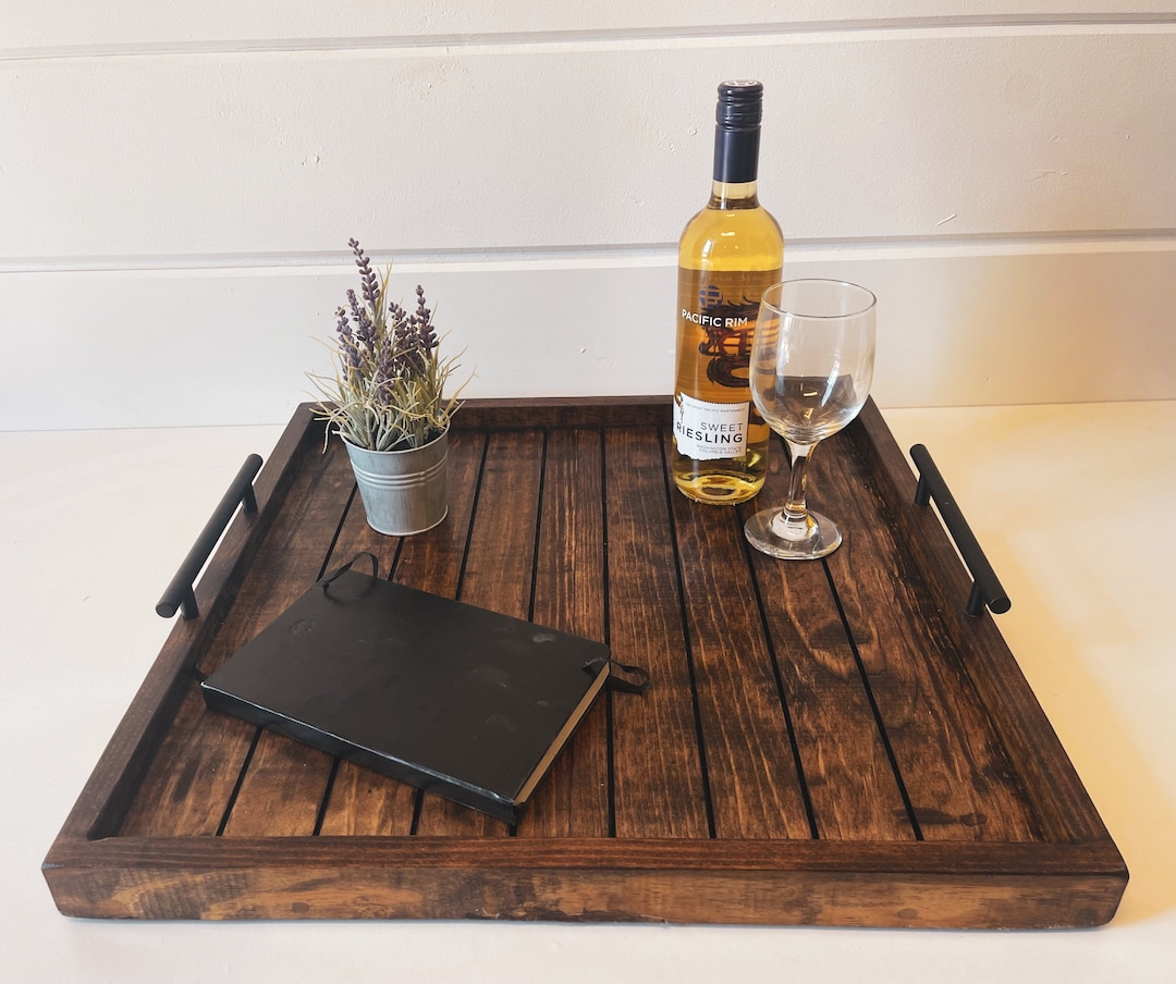 Tray With Handles, Ottoman Tray With Handles, Wine Tray, Coffee Table ...