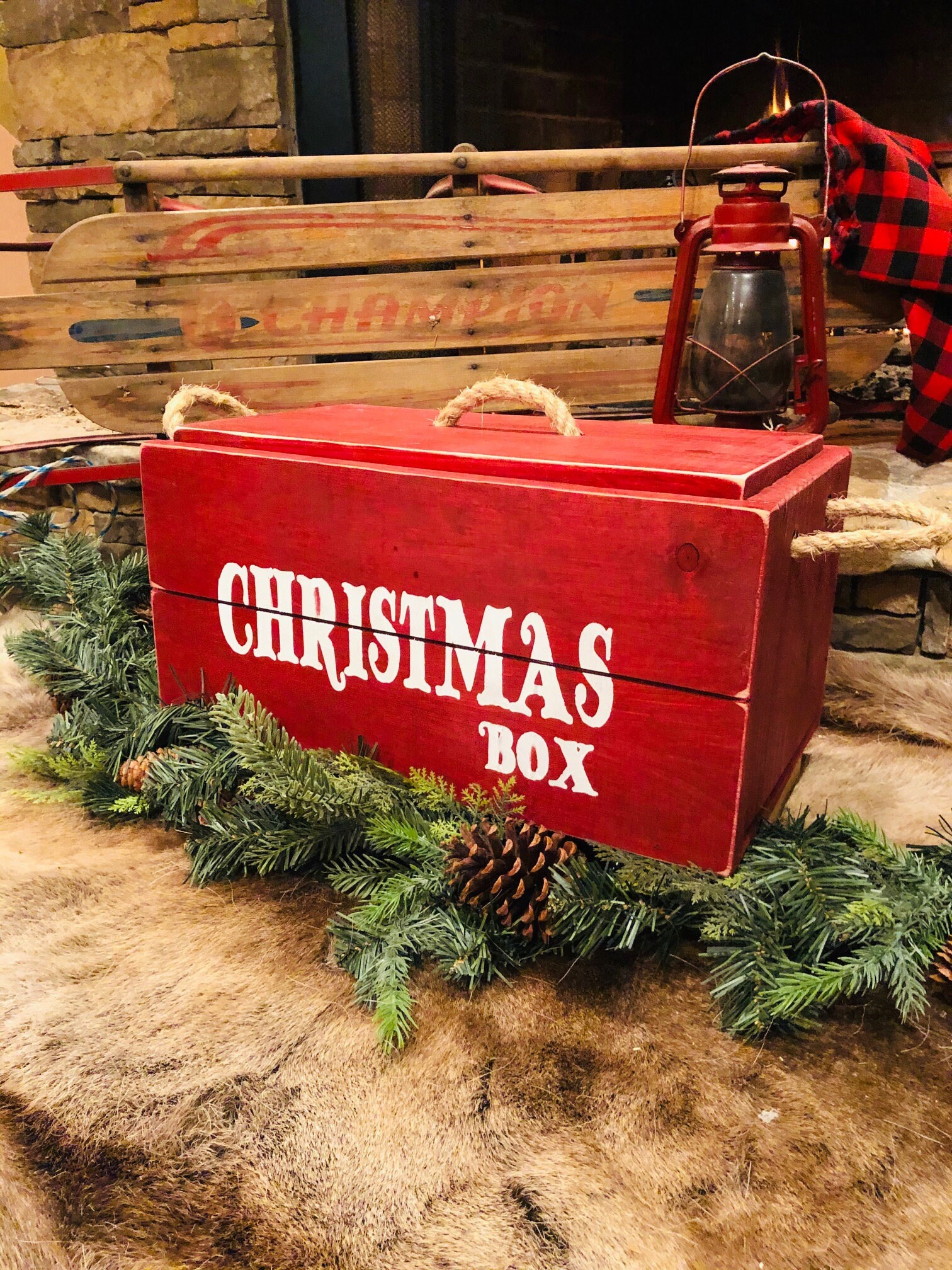 CHRISTMAS BOX Christmas Eve Box Gift Box Christmas Gift - Etsy