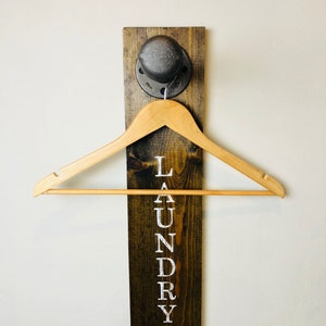 Laundry Hook, Laundry Sign, Laundry Room Decor, Coat Rack, Coat Hooks ...