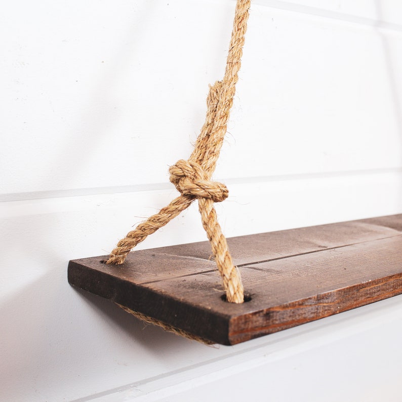 Hanging Shelf Rope Shelf Hanging Rope Shelf Shelf Rustic - Etsy