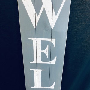 6 Foot Tall WELCOME SIGN, Welcome Sign for Front Door, Vertical Wood ...