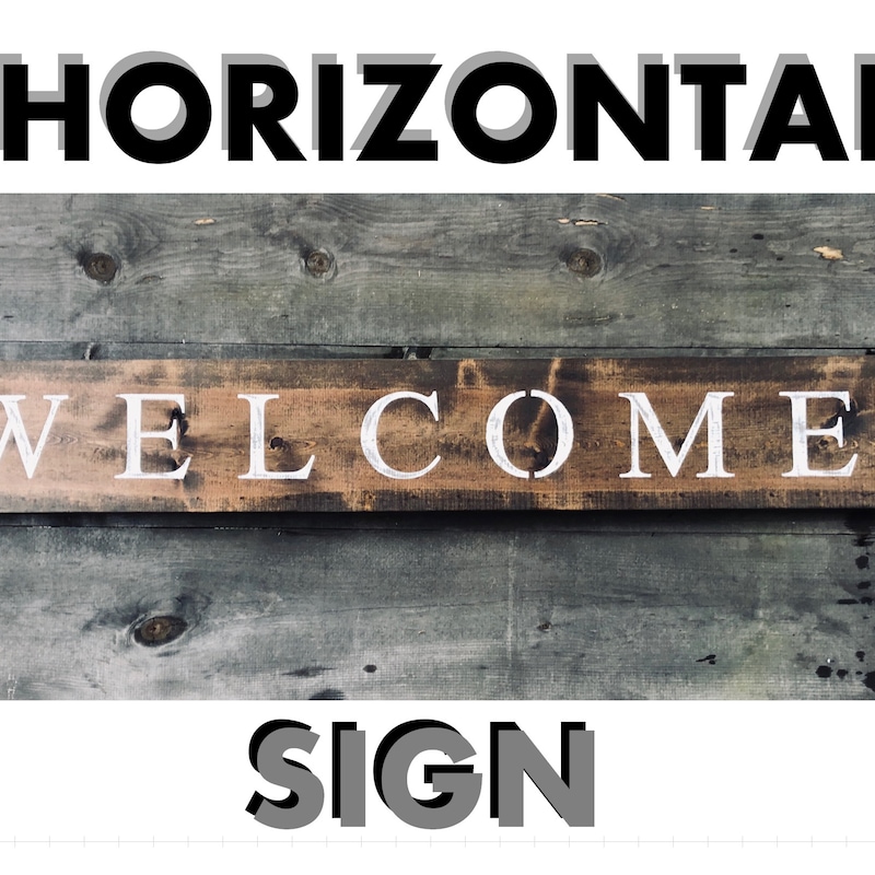 Outdoor Welcome Sign - Etsy