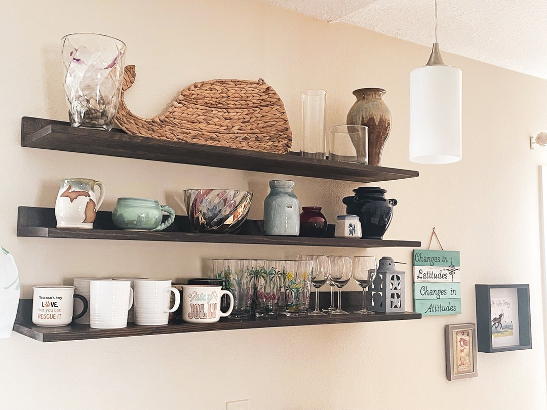 Ledge Shelf, Display Shelf, Floating Ledge Shelf, Photo Shelf, Wall ...