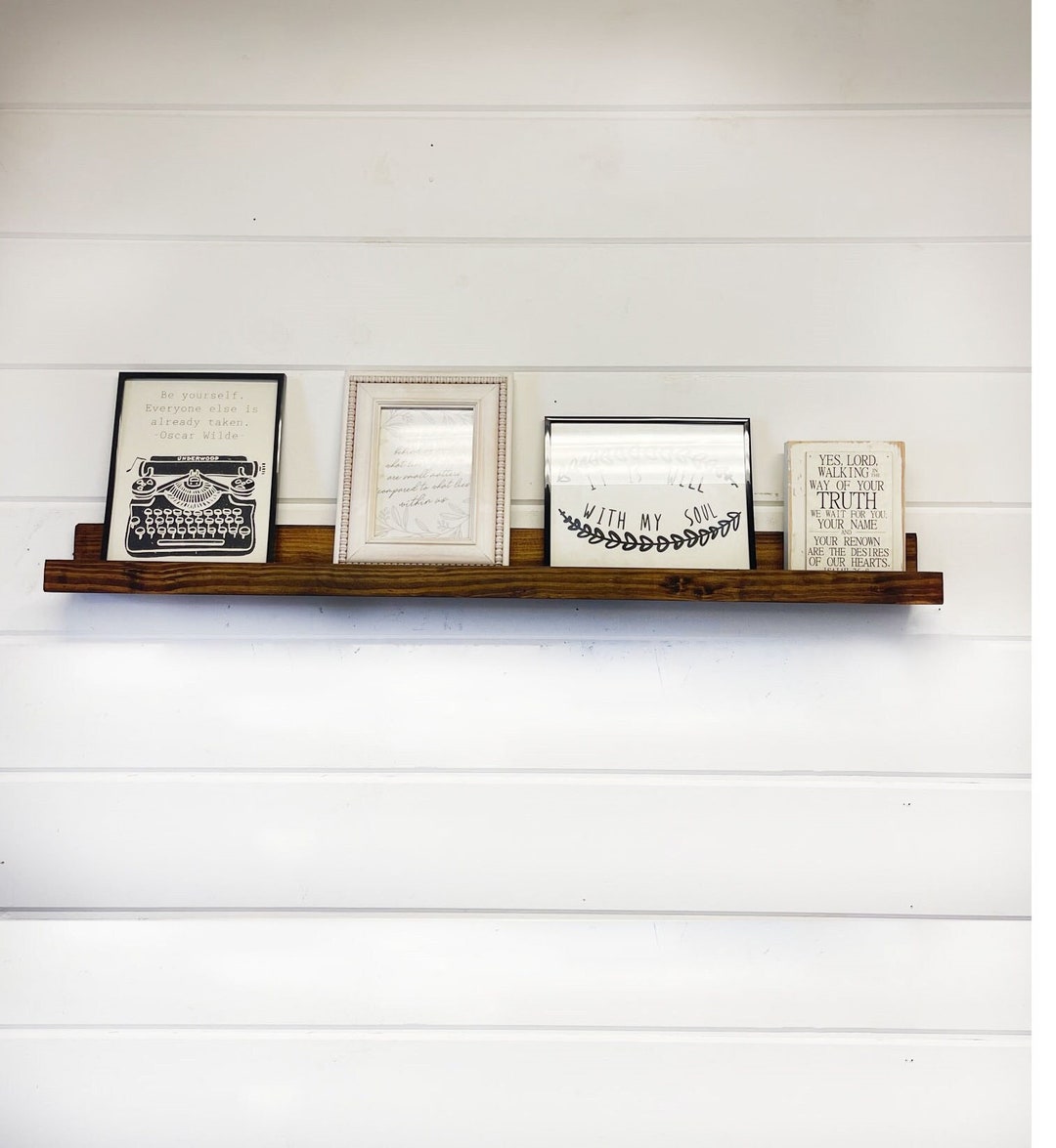 Gallery Wall Shelf, Photo Rail, Picture Shelf, Floating Shelf, Picture ...