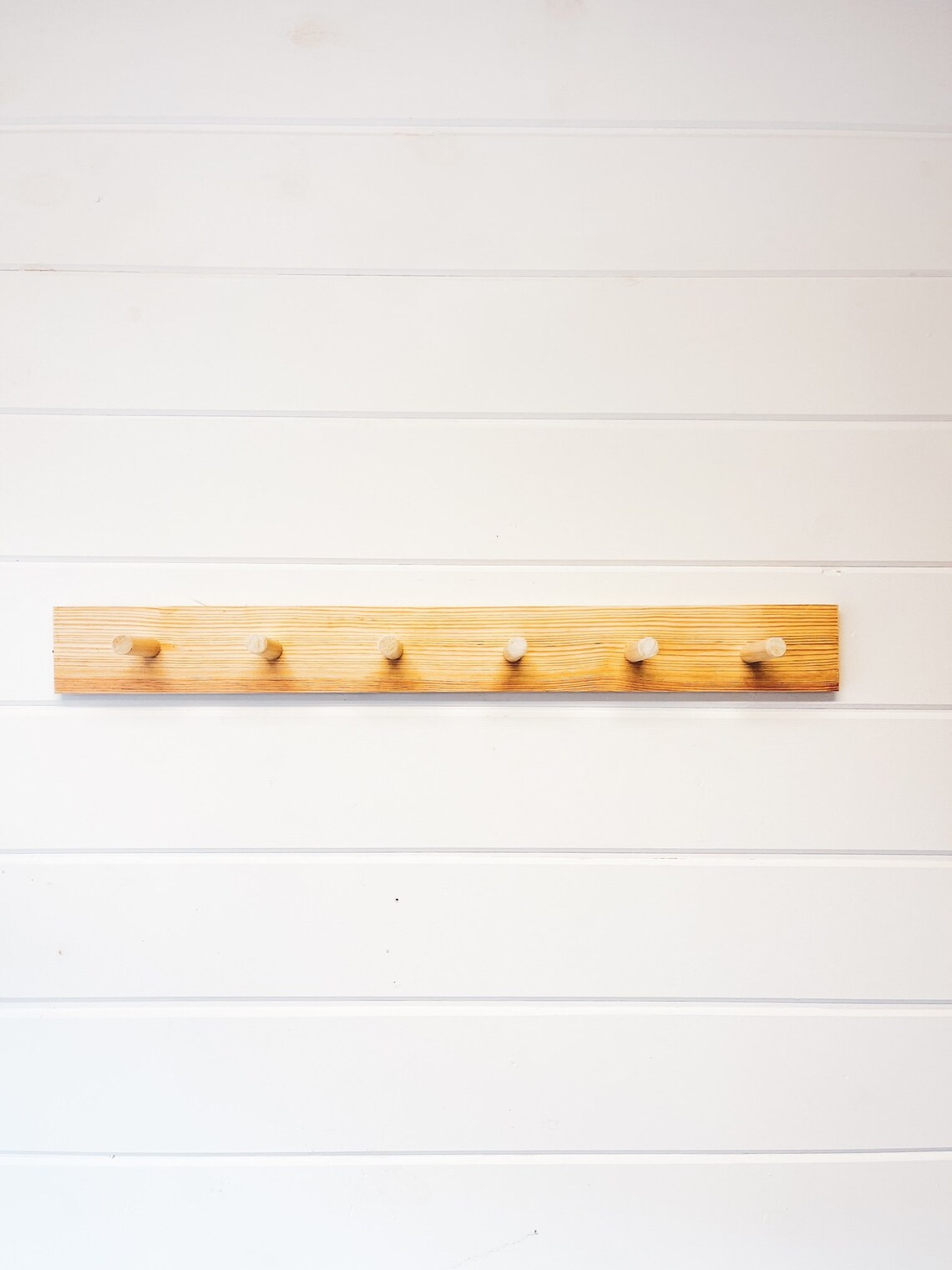 Coat Rack, Hat Rack, Peg Rail, Shaker Style Coat Rack, Minimalist, Wall ...