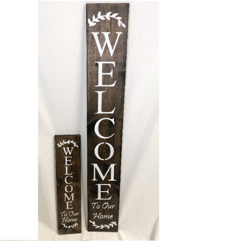 Vertical Welcome Sign - Etsy