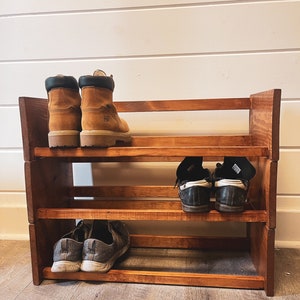 Shoe Rack, Stackable Shoe Rack, Shoe Organizer, Shoe Shelf, Wall Shoe ...