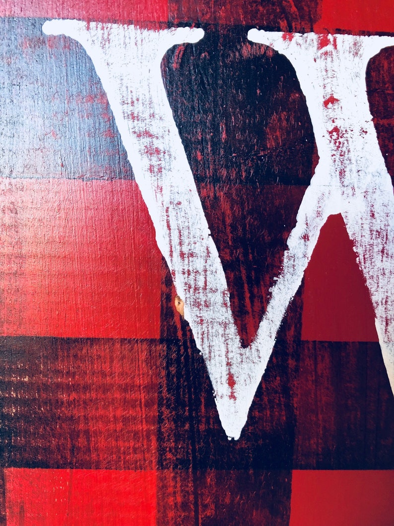 BUFFALO CHECK WELCOME Sign Welcome Sign Front Porch Welcome - Etsy