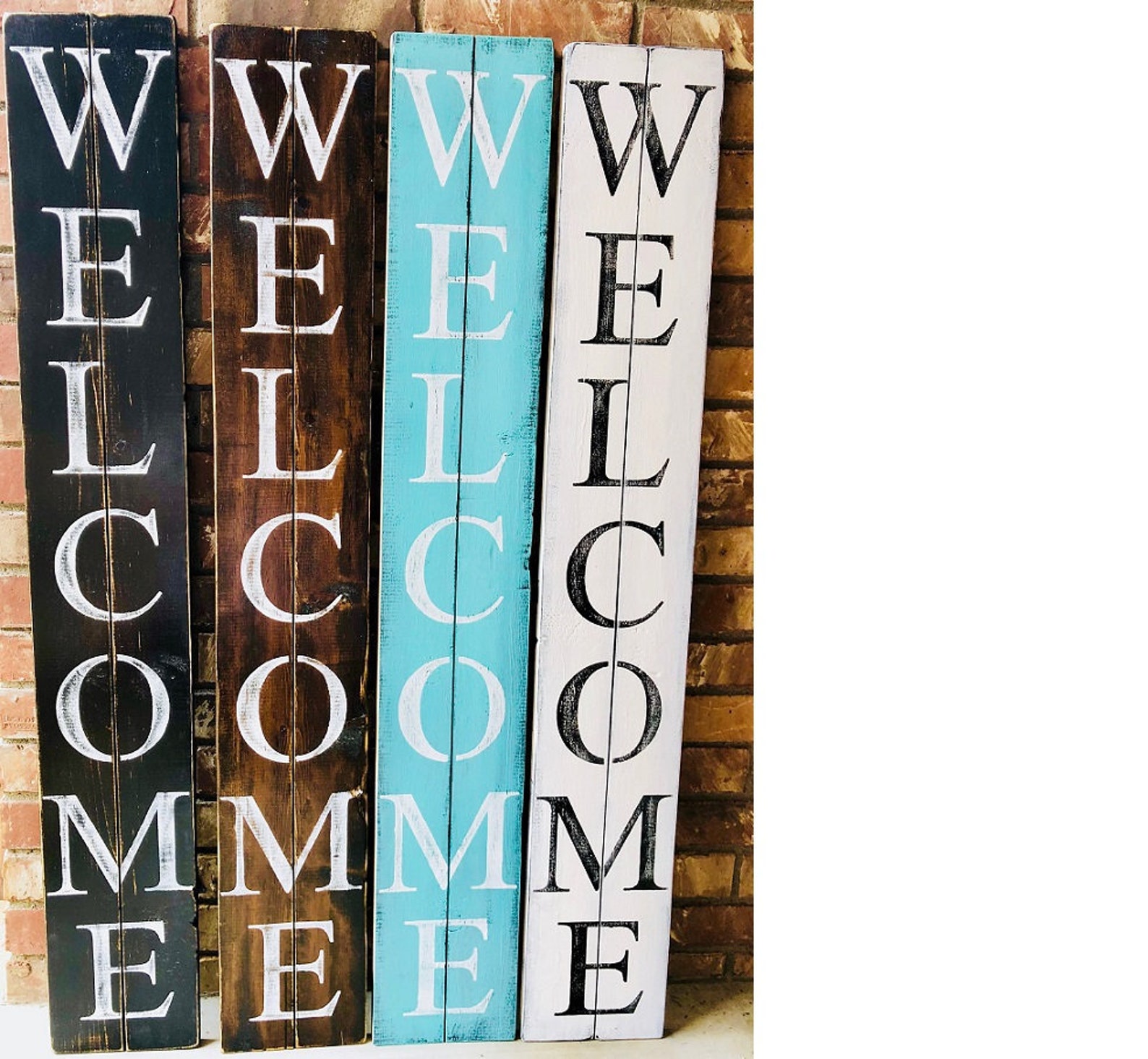 WELCOME SIGN Wood Welcome Sign Rustic Welcome Sign Front | Etsy