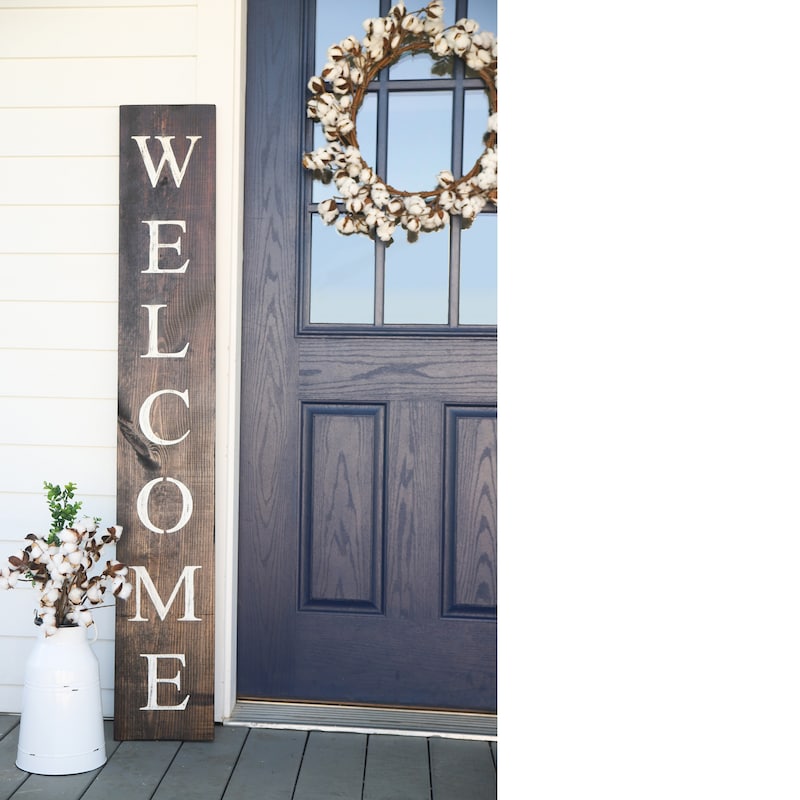 Vertical Welcome Sign - Etsy