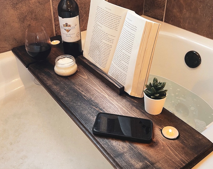 Minimalist Walnut Bath Caddy - Etsy