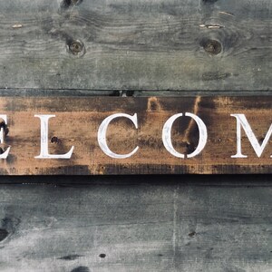 WELCOME SIGN, Horizontal Sign, Outdoor Sign, Welcome Sign for Front ...